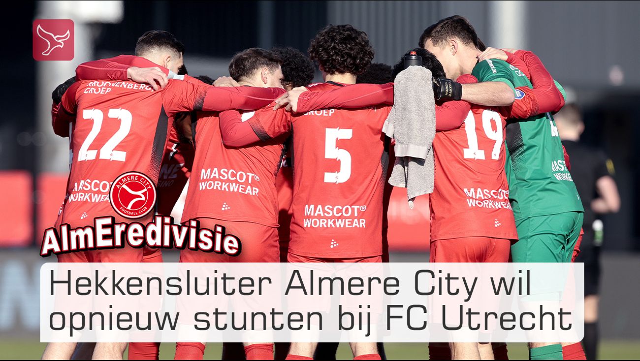 Omroep Flevoland - Sport - Almere City wil opnieuw stunten bij FC Utrecht